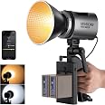Amazon.com : NEEWER MS60B 65W COB LED Video Light with Battery Kit, 2 ...