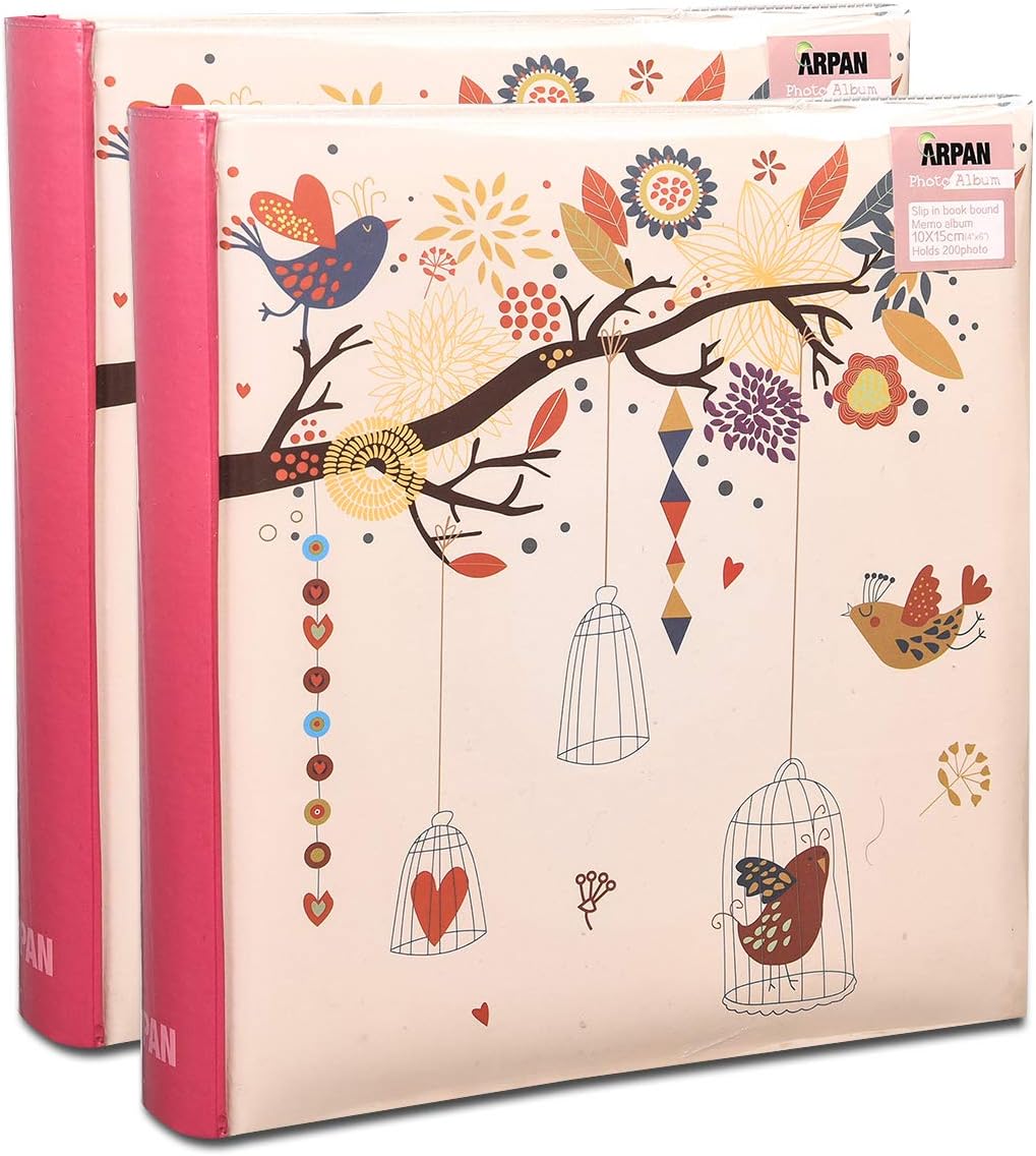 2 x Photo Album 200 6 X 4” / 15 x 10 cm Photos Slip in Picture Album CD ...