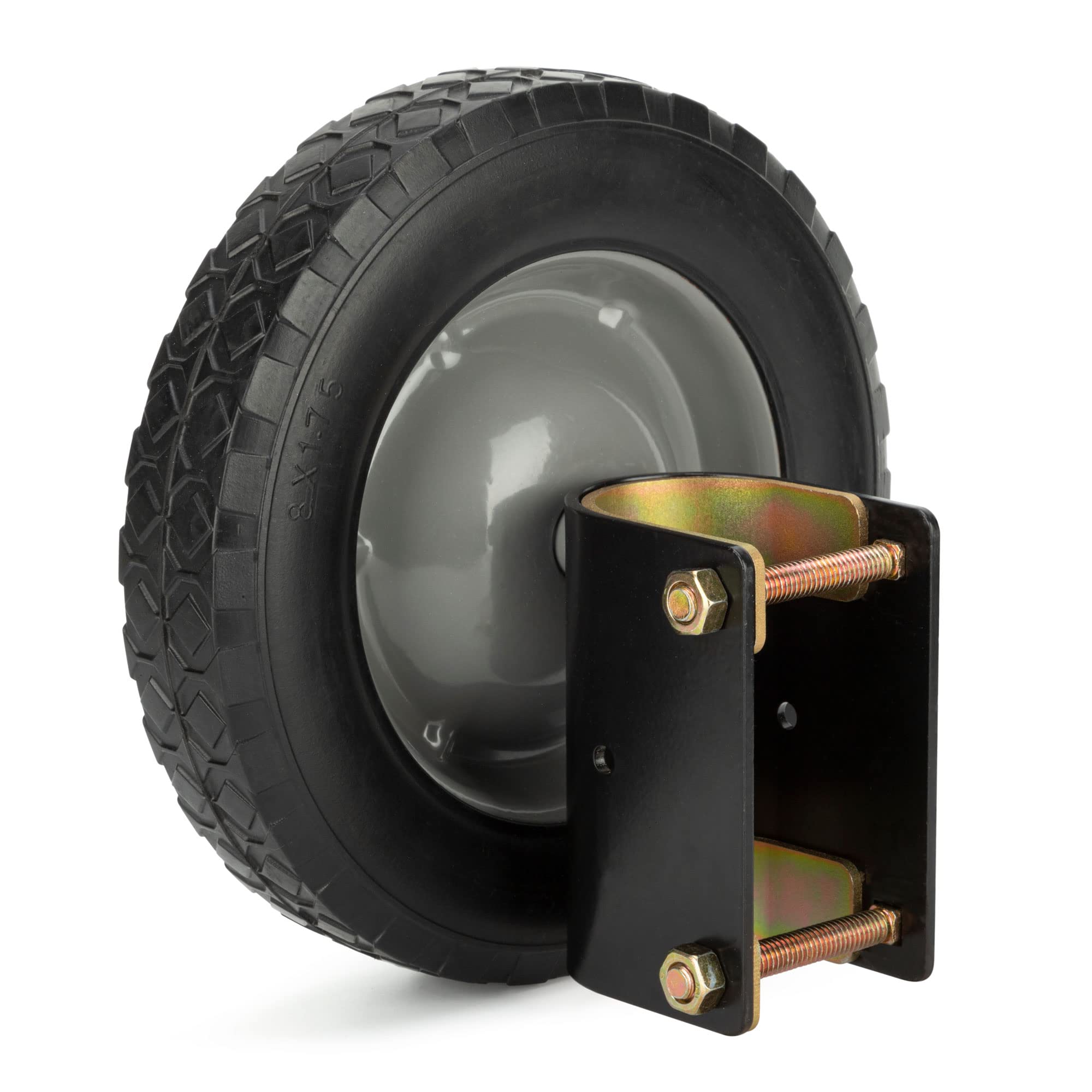 Gate Wheel 8" Rubber Gate Caster 2 Pcs Heavy Duty Gate Helper Support ...