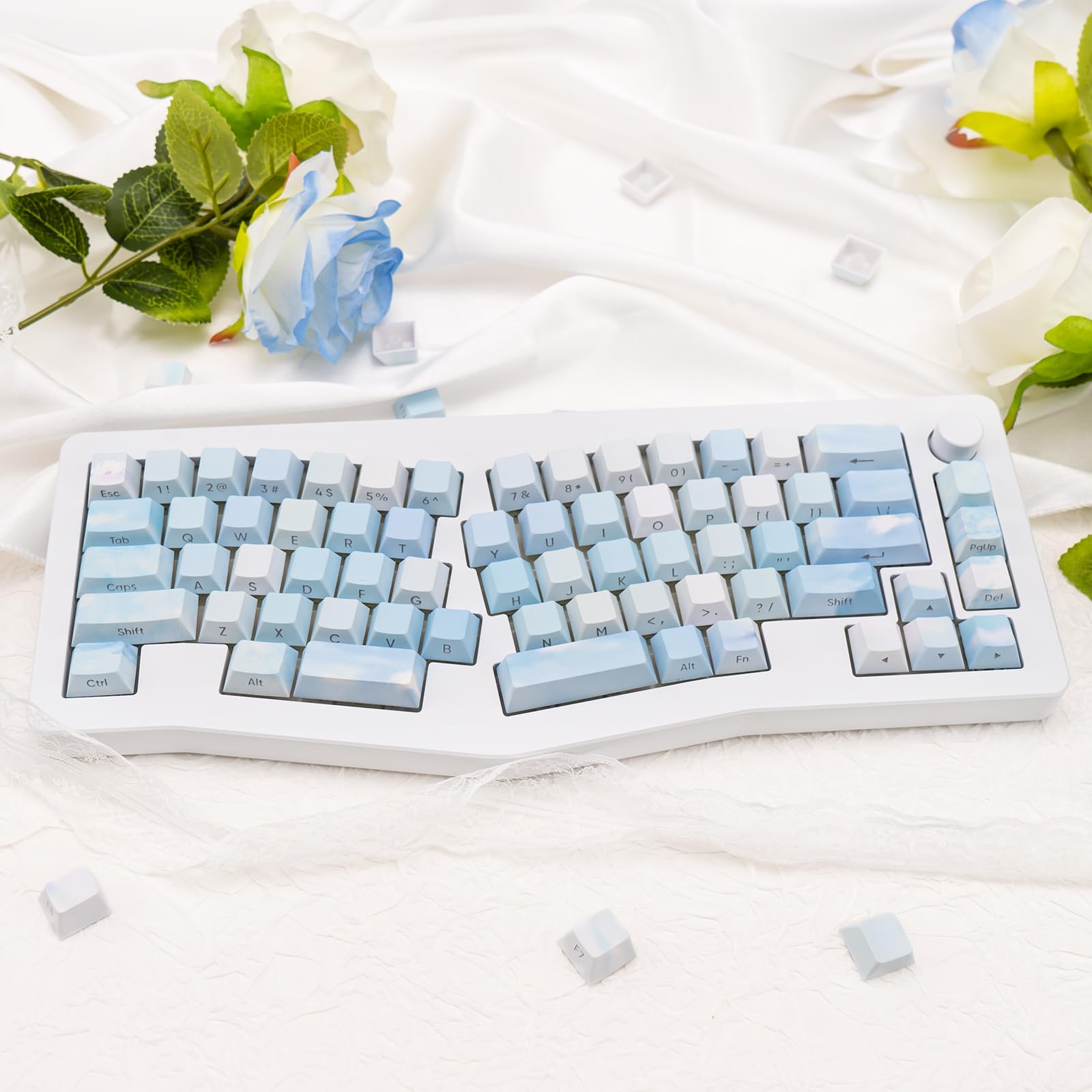 Mua Keycaps 130 Keys, Side Print Keycaps Shine Through Keycaps Set ...