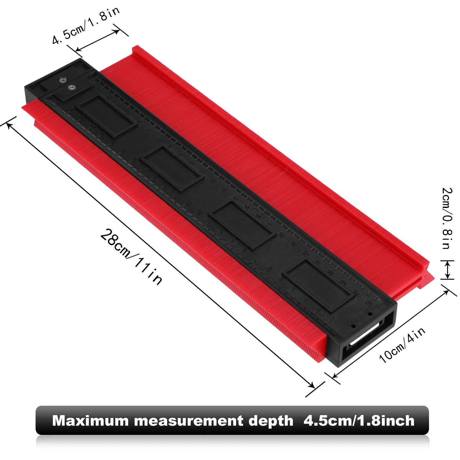 10 inch Contour Gauge Plastic Profile Gauge Multifunctional Shape ...