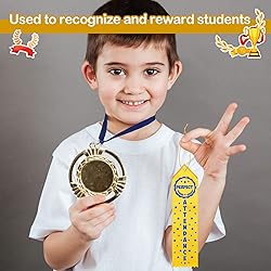 Taiyin 50 Pcs Award Of Perfect Attendance Award Ribbons Prize Perfect ...