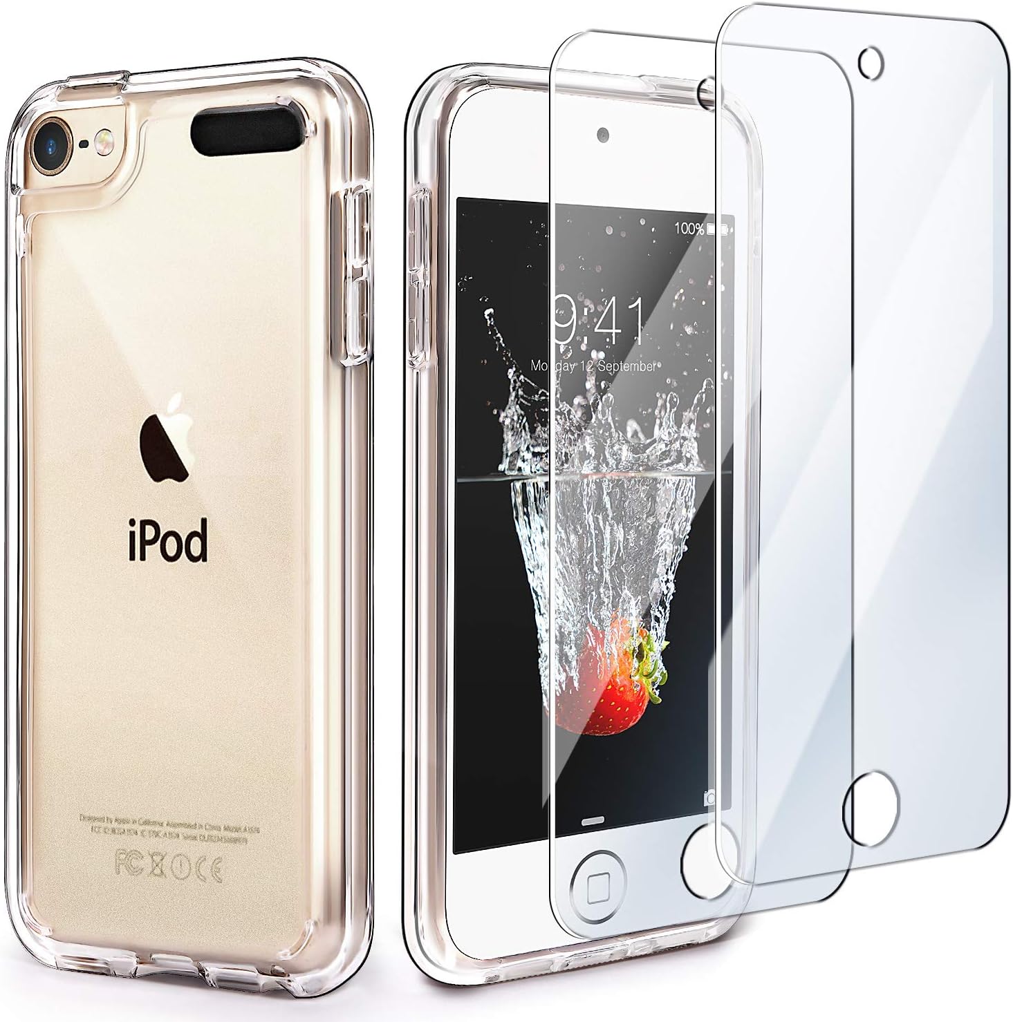 Amazon.com: iPod Touch 7 Case Clear,IDWELL Touch 6 Touch 5 Case with 2 ...