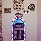 iTek Floorstanding Jukebox with Record Player, Bluetooth Connectivity ...