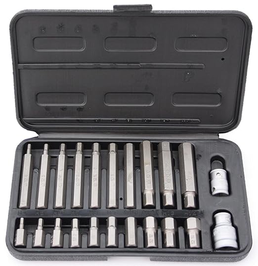 Bit Bits Satz Set Imbus Inbus Sechskant Hex 1/2 3/8 Zoll Adapter ...