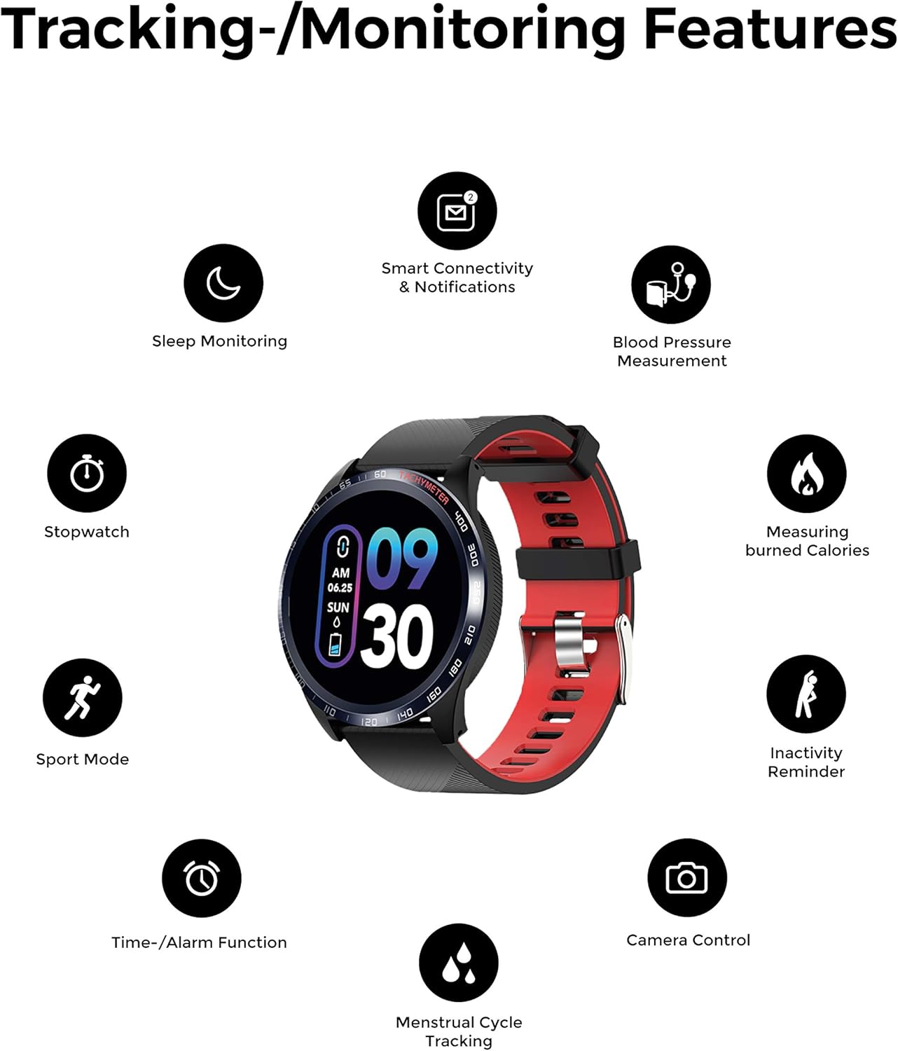 novasmart – runR IV Smartwatch, Fitness Tracker, Activity Tracker ...