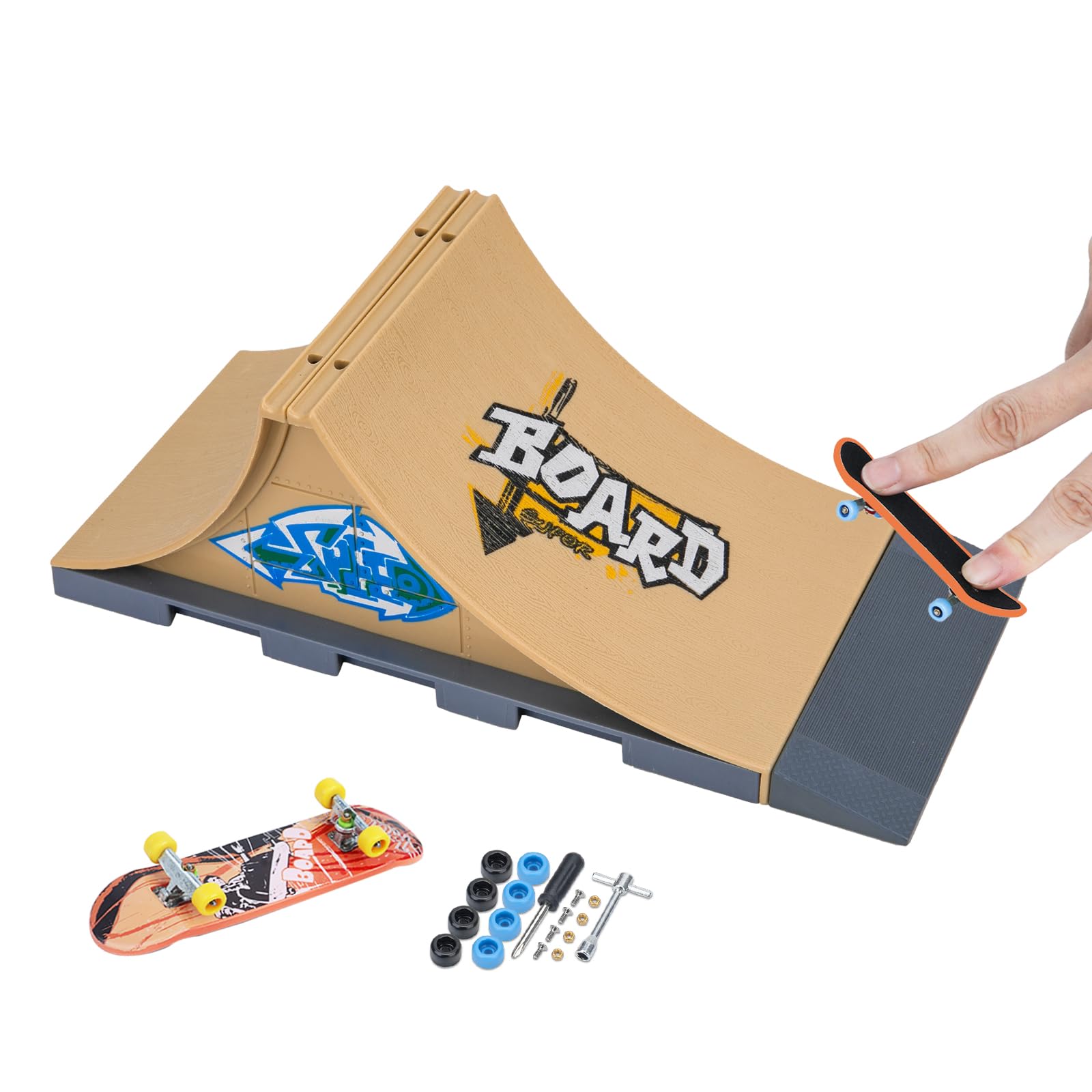 Mua Skateboard Ramp, Finger Skateboard Ramp Set, Mini Skatepark for ...