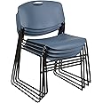 Amazon.com: Regency Zeng Stack Chair (4 Pack), Blue : Office Products