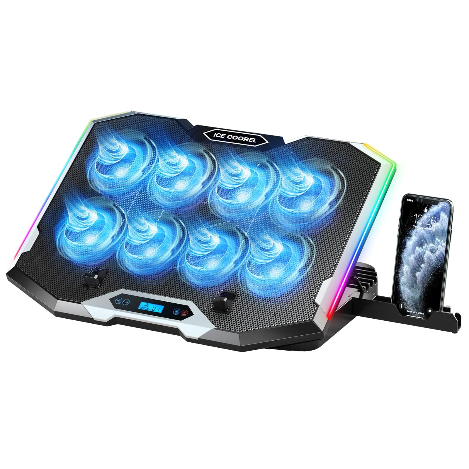 Mua ICE COOREL Gaming Laptop Cooling Pad with 8 Cooling Fans, Laptop ...