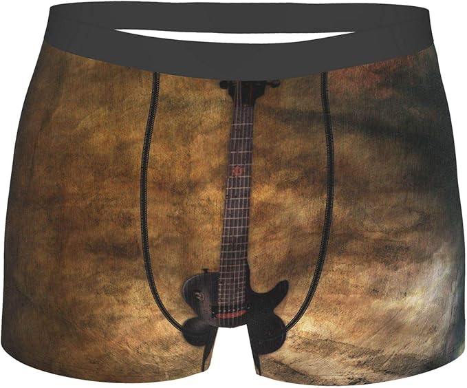 classic guitar music Underwear for Men Funny Underpants Novelty Boxer ...
