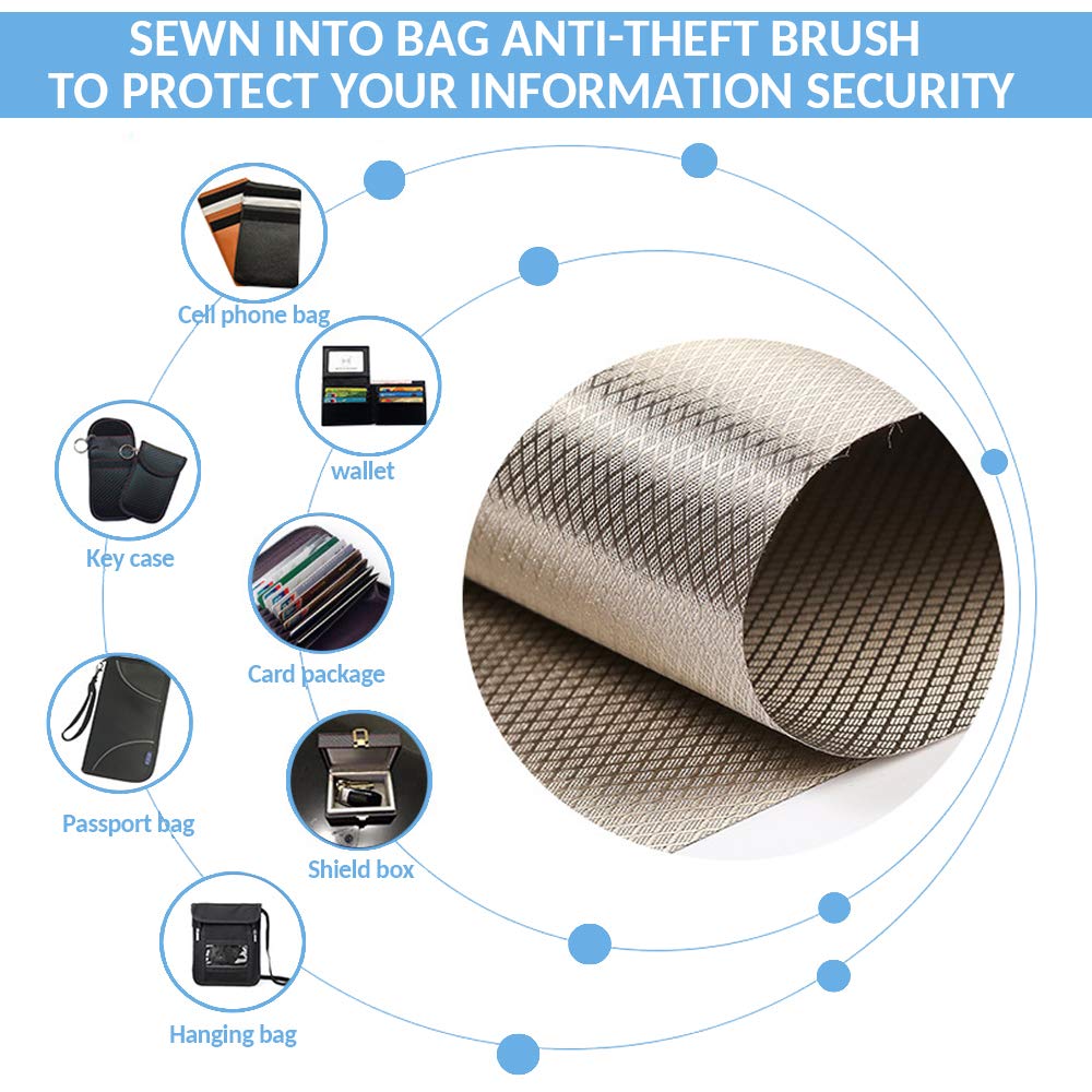 EMF Protection Fabric Faraday Fabric RFID Shielding Nickel Copper ...