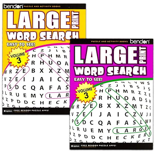 Bendon Large Print Word Search BENDON, LARGE PRINT Jumbo Word Search,