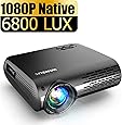 Amazon.com: Projector, WiMiUS Upgrade 6800 Lumens Projector Native ...