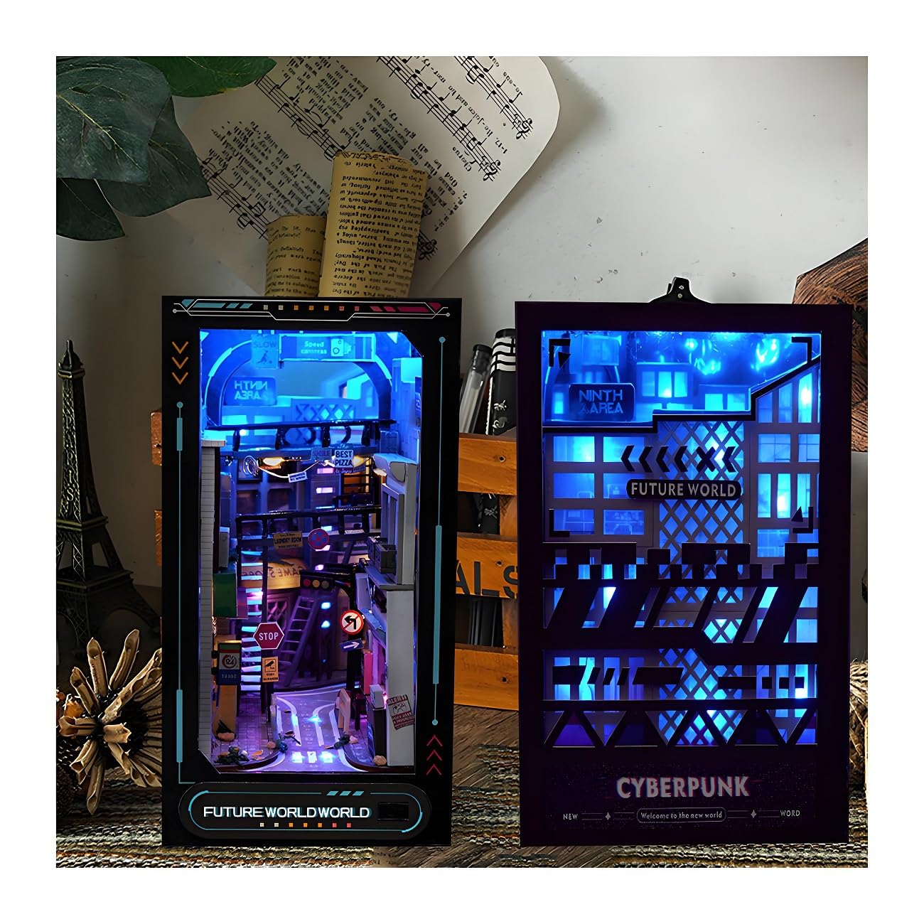 Create Your Own Cyberpunk World with Ahilmrn's DIY Dollhouse Book Nook ...