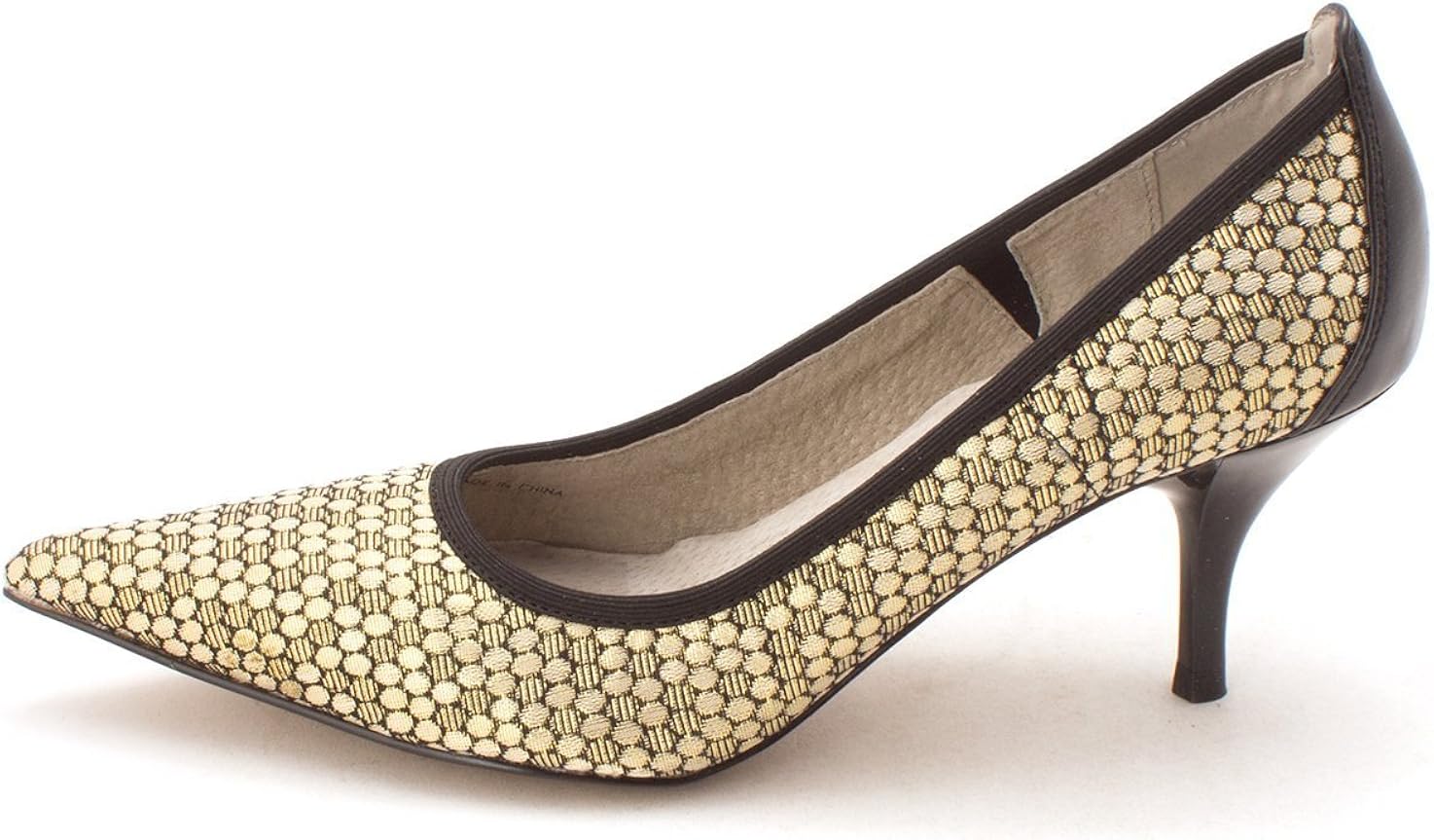 Tahari Womens Dottie Pointed Toe Classic Pumps, Oro/Black, Size 7.5 ...