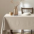 Amazon.com: MIULEE Natural Linen Cotton Tablecloth for Rectangle Tables ...
