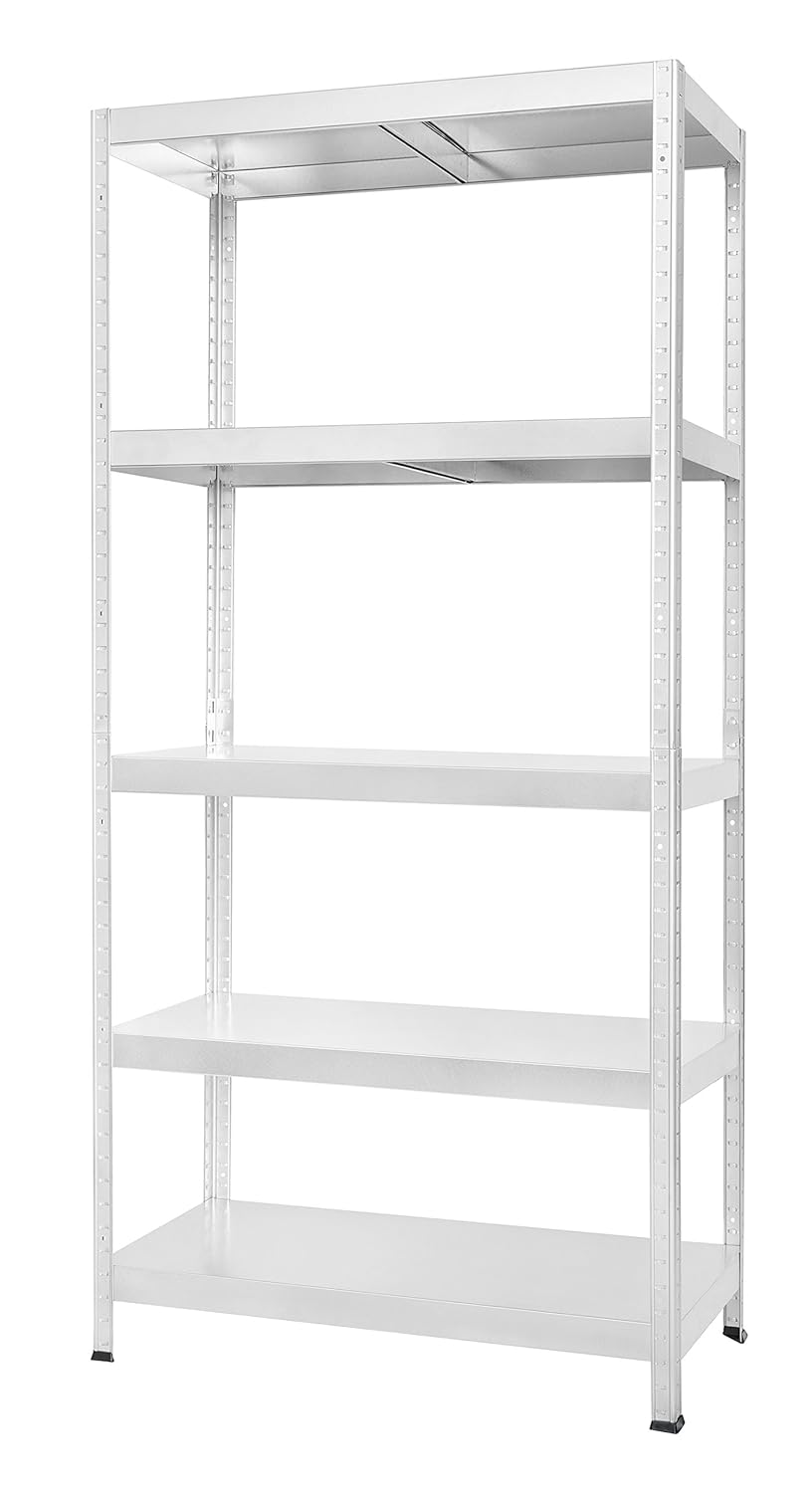 Étagère à 5 étages Galvanisé Dimensions : 180 x 80 x 40 cm. Charge ...