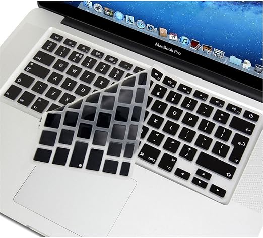 Se7enline Unique Ultra Thin Silicone Keyboard Cover Black Keyboard Skin ...