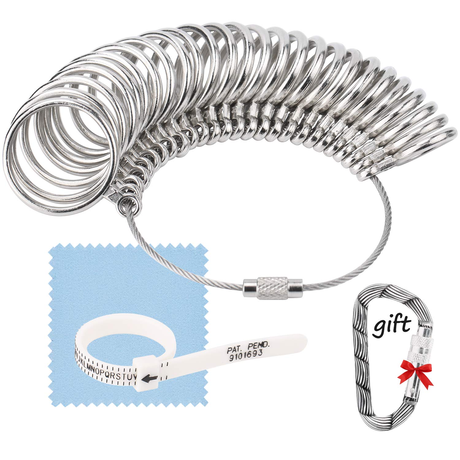 Ring Measure UK Metal Finger Ring Sizer Measure Gauge for Custom and ...