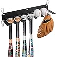 Amazon.com : Baseball Bat Holder Wall Mount, Metal Bat Rack for Dugout ...