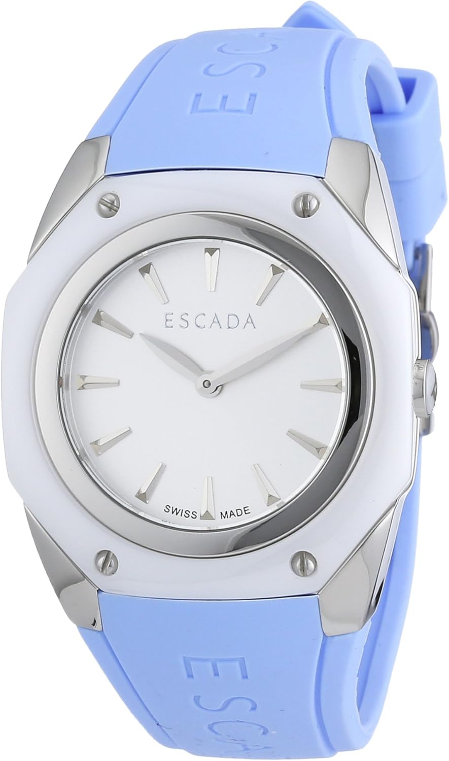 Escada Women's Quartz Watch Naomi E2500051 with Plastic Strap: Amazon ...