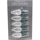 NOMA/INLITEN-IMPORT Christmas Lights LED Replacement Bulb, C6, Multi ...