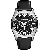 Shoppen Sie Emporio Armani Herren-Armbanduhr XL Chronograph Quarz Leder ...