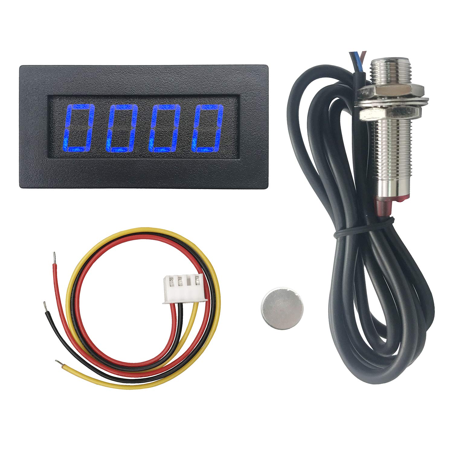 Mua DIGITEN 4 Digital LED Tachometer RPM Speed Meter+Hall Proximity ...