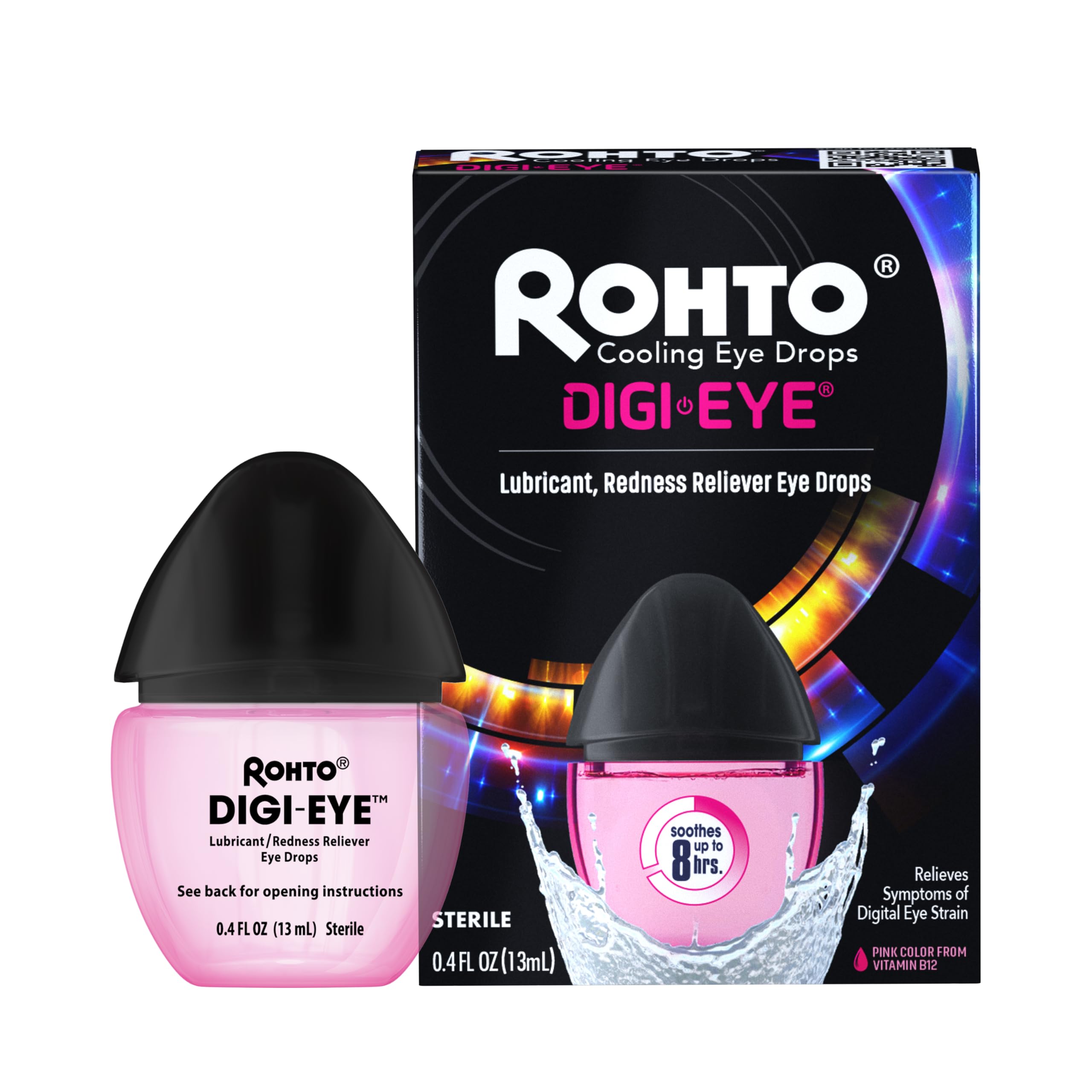 Rohto Digi-Eye Digital Eye Strain Eye Drops, Cooling Eye Strain Relief ...