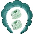 Amazon.com : Luckybear Spa Headband for Washing Face, Velvet Makeup Headband, Bubble Skincare ...
