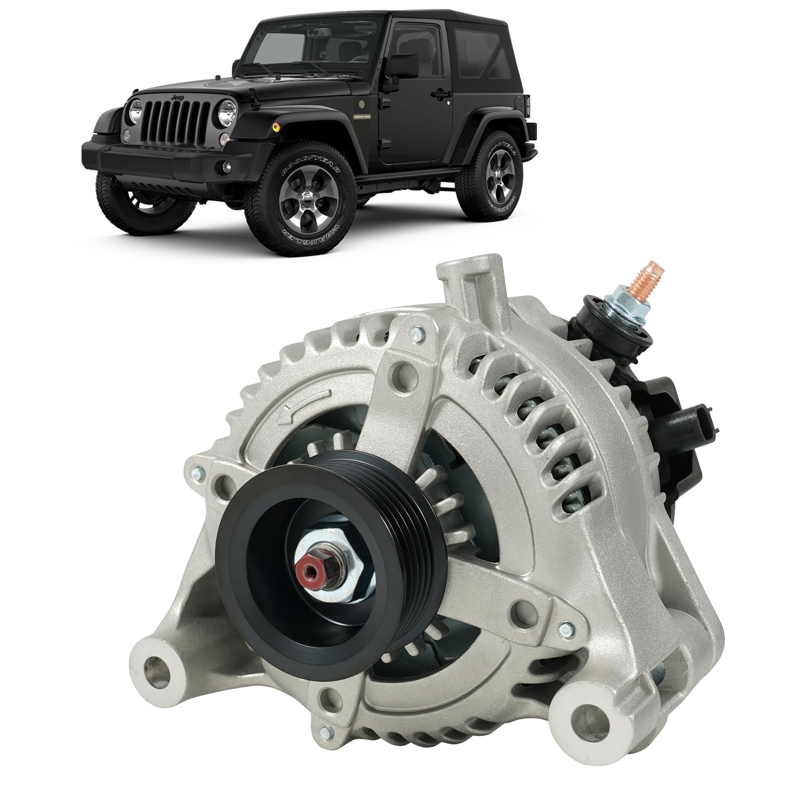 LEAPTREND NEW Alternator 12V 160A Compatible with Jeep Wrangler 2011 ...