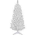 Amazon.com: Kadunmina 4FT Artificial Christmas Tree with Stand Small White Lighted Xmas Tree 122 ...