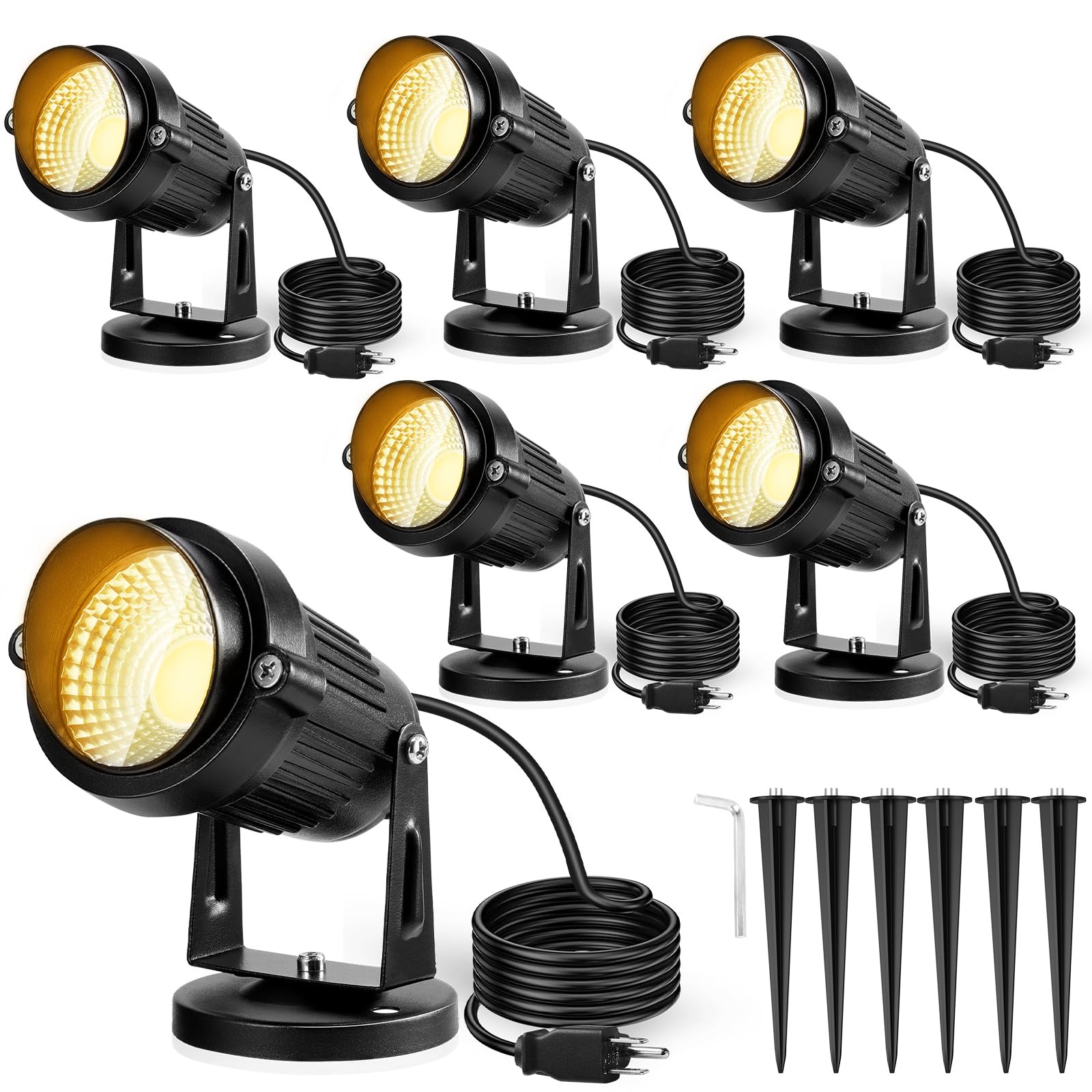 LemonBest Landscape Lights - 5W 110V Outdoor Spotlight - Waterproof ...
