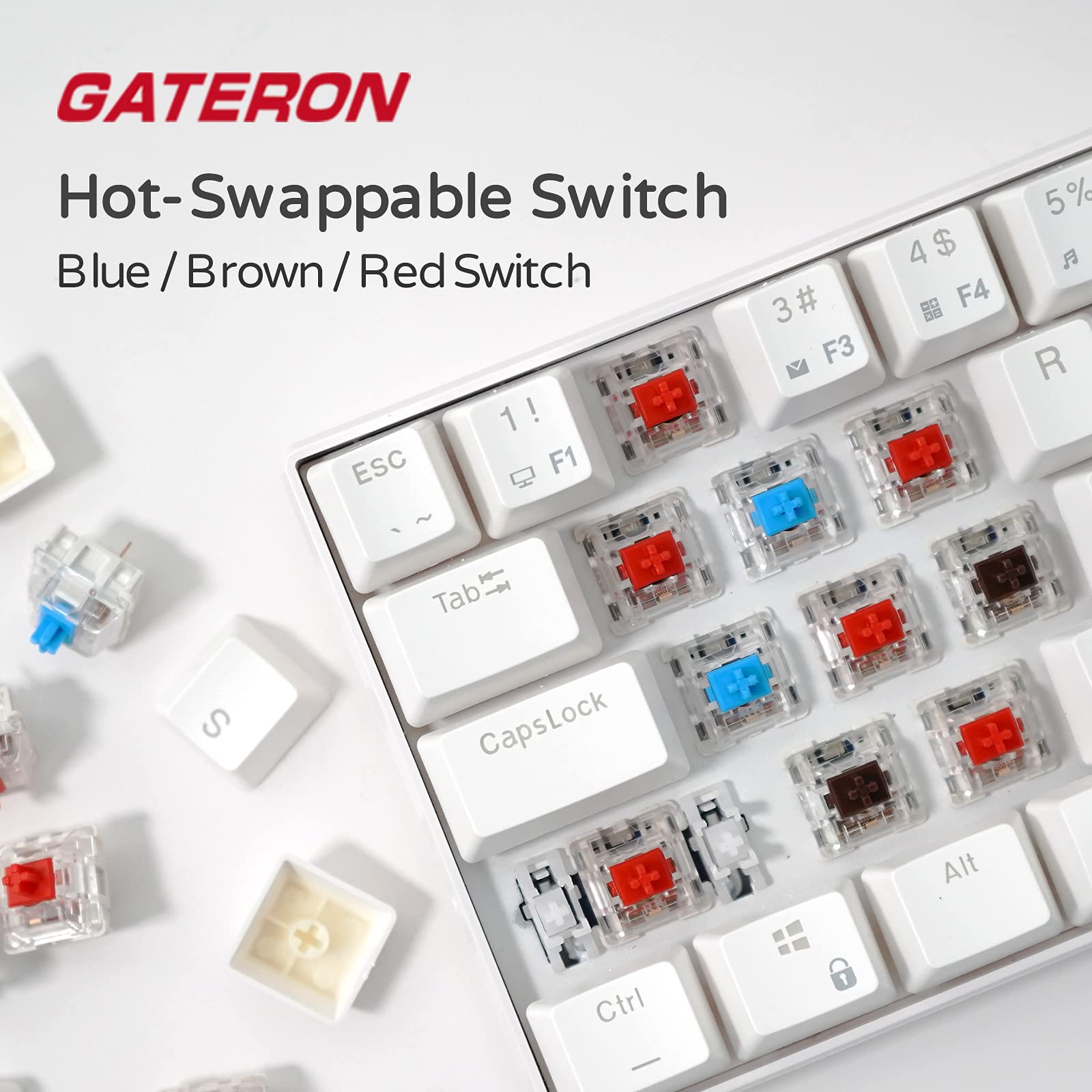 Mua RK ROYAL KLUDGE 60% Mechanical Keyboard RK61 Pro, Wireless Gaming ...