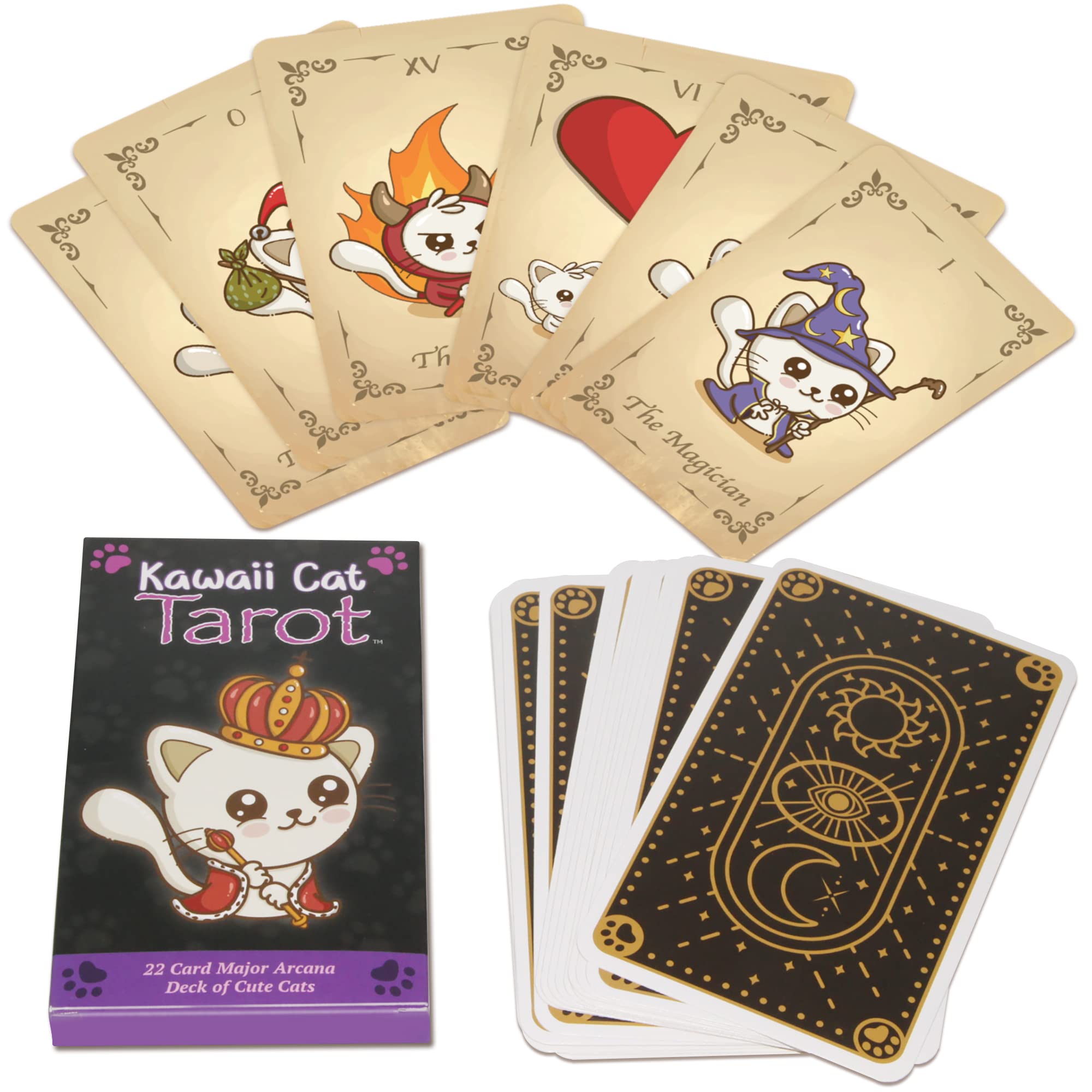 Mua Kawaii Cat Tarot | Kawaii Tarot Deck | Cute Tarot Cards | Only 22 ...