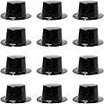 Amazon.com: Black Mini Top Hat - 12 Pack : Home & Kitchen