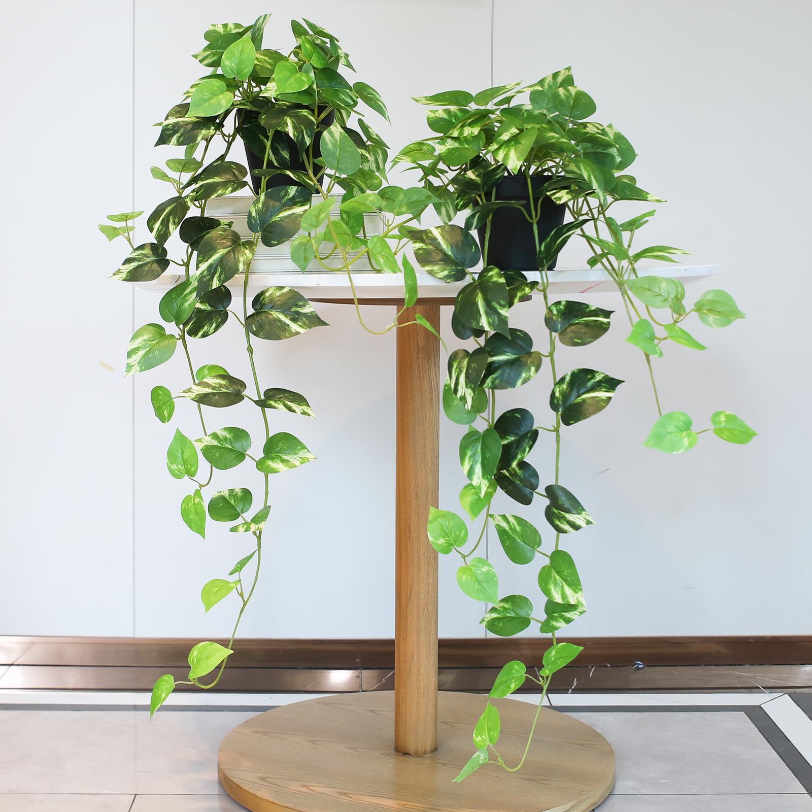 alyptus Fake Hanging Plants Artificial Decor Set of 2 Indoor Realistic ...
