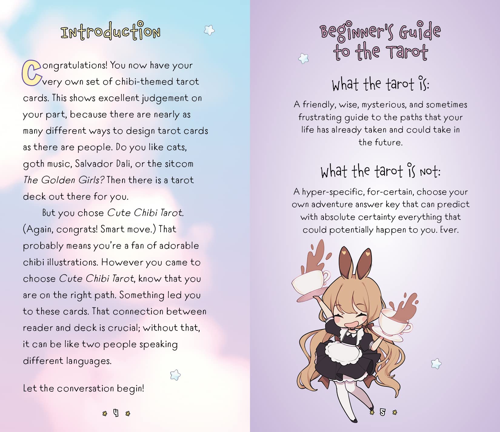 Mua Cute Chibi Tarot: Understanding Tarot with the Chibi Universe - 78 ...