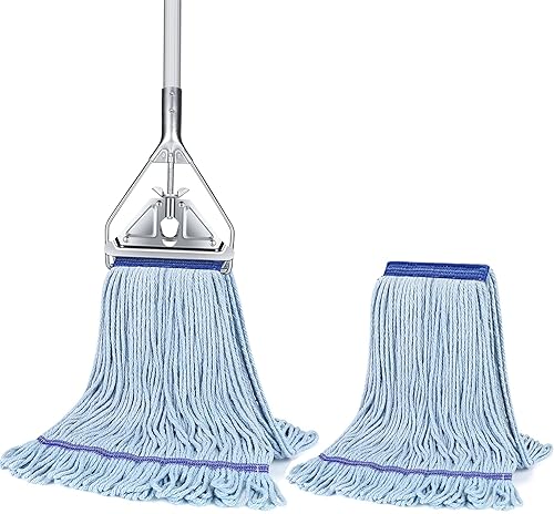 String Mop for Floor Cleaning - Heavy Duty Industrial Commercial Wet ...