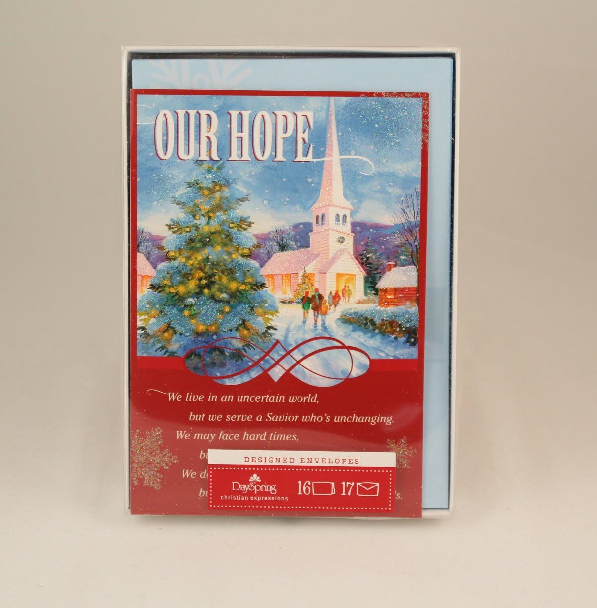 Amazon.com : Hallmark Dayspring Holiday Christmas Cards - OUR HOPE - 16 ...
