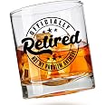 Amazon.com | Retirement Whiskey Glass - Officially Retired Rocks Glass ...