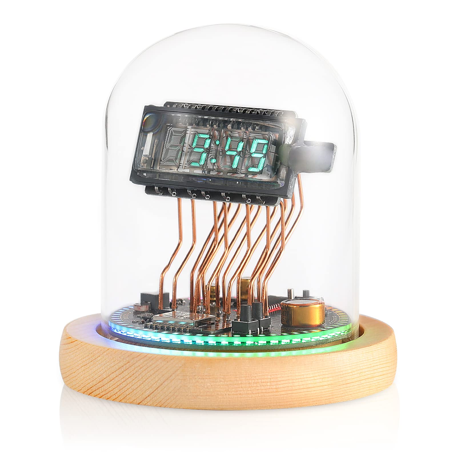 Mua Douk Audio Vintage VFD Clock WIFI RGB LED Home Mantel & Shelf Clock ...