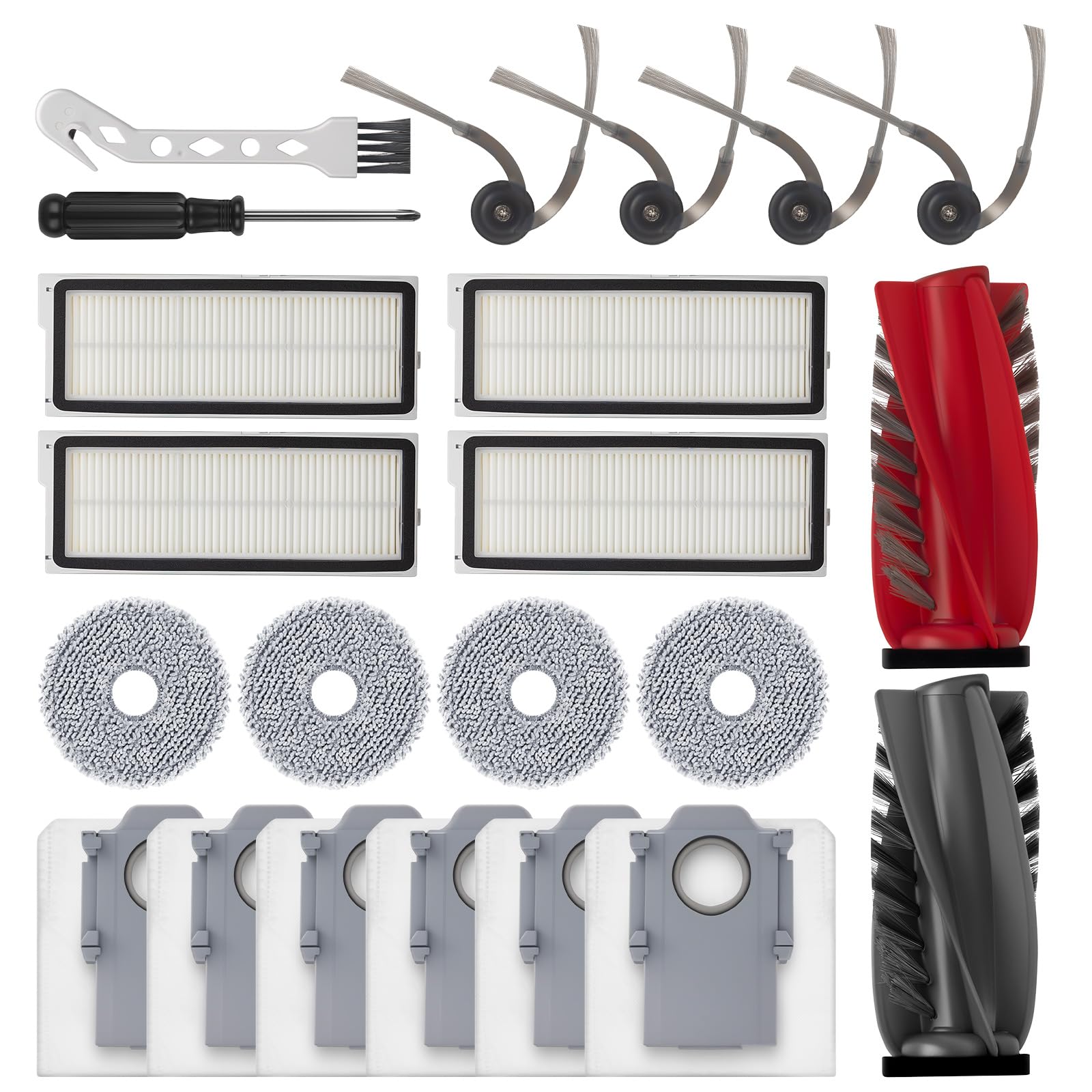 21 Pcs Replacement Part for Roborock Qrevo Curv/Qrevo Edge Q Revo Curv ...