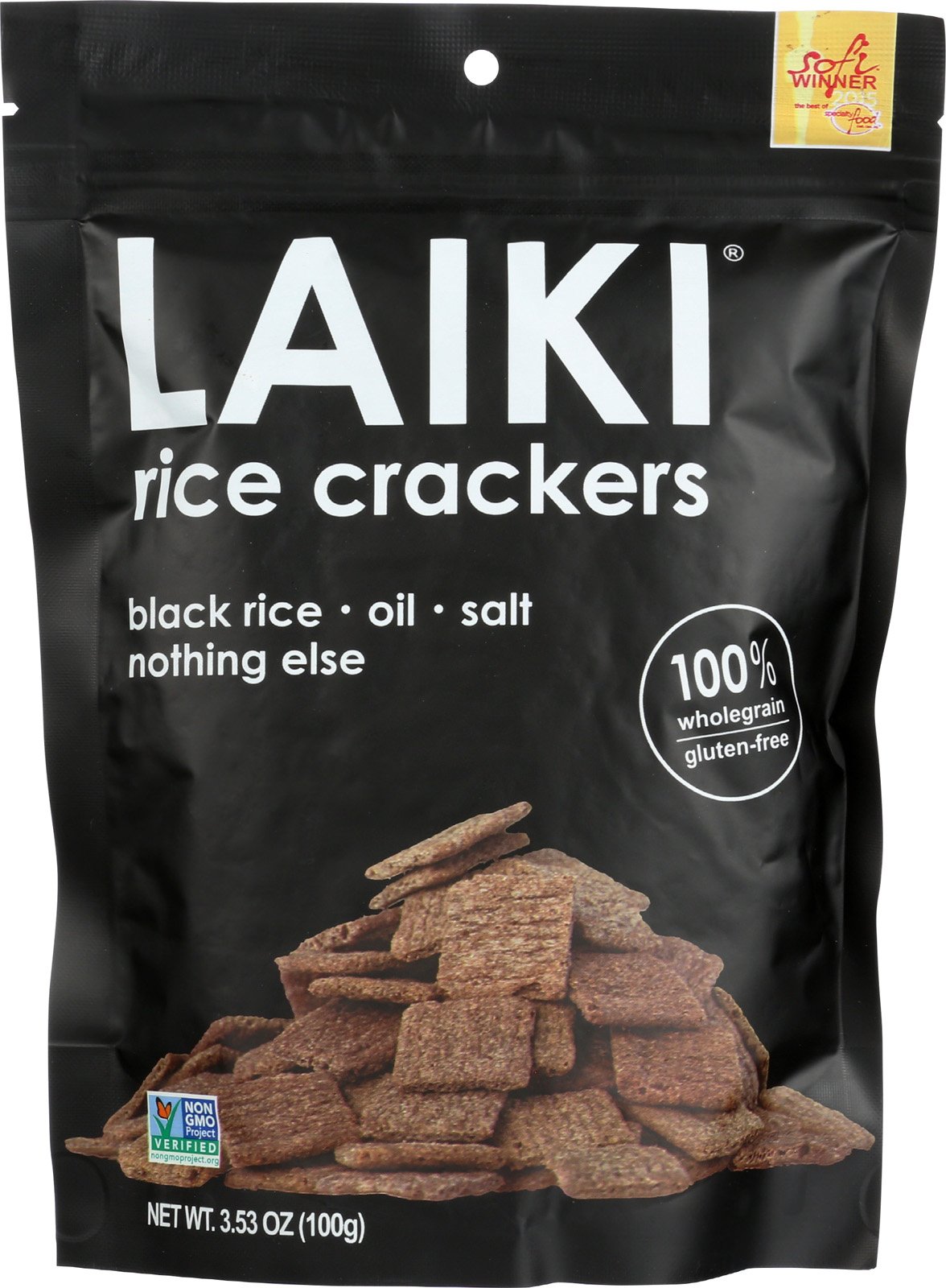 Laiki Gluten Free Non-GMO Rice Crackers 2 Flavor Variety Bundle: (1 ...