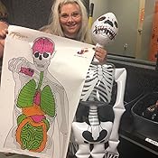 Amazon.com: 6' Inflatable SKELETON/Halloween PARTY DECORATION/DECOR ...