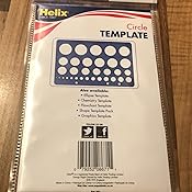 Helix Circle Stencil Template - Translucent Orange: Amazon.co.uk: Welcome