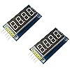 DIYables 4-Digit 7-Segment Display LED 74HC595 Driver with 4 dots for ...