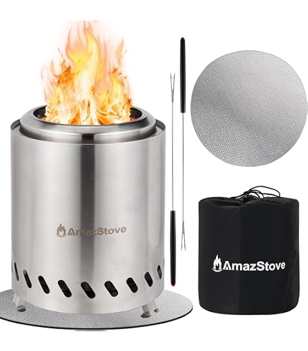Bali Outdoors Fire Pit Tabletop Smokeless Brazier, Mini Outdoor Brazier ...