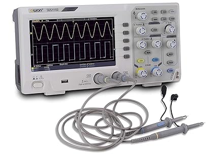 Digital Oscilloscope, 2 Channels, 100Mhz Bandwidth, 7'' Handheld LCD ...
