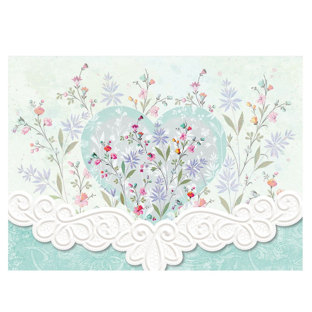 Amazon.com: Carol Wilson Fine Arts Inc.- Floral Heart - Embossed & Die ...